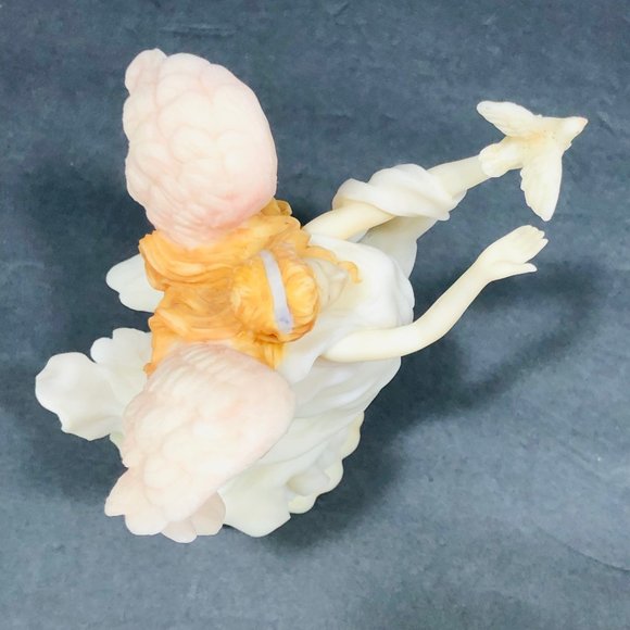 Roman | Accents | Vtg Angels Touch The Dedication Angel Figurine ...